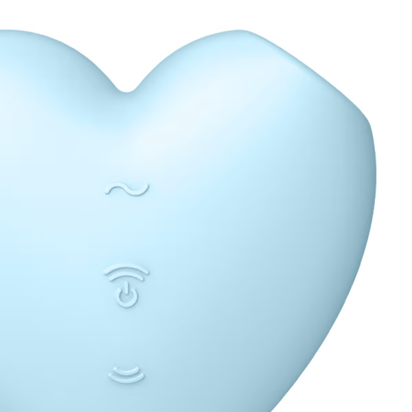 Satisfyer Cutie Heart Clitoral Vibrator Blue Air Pulsation